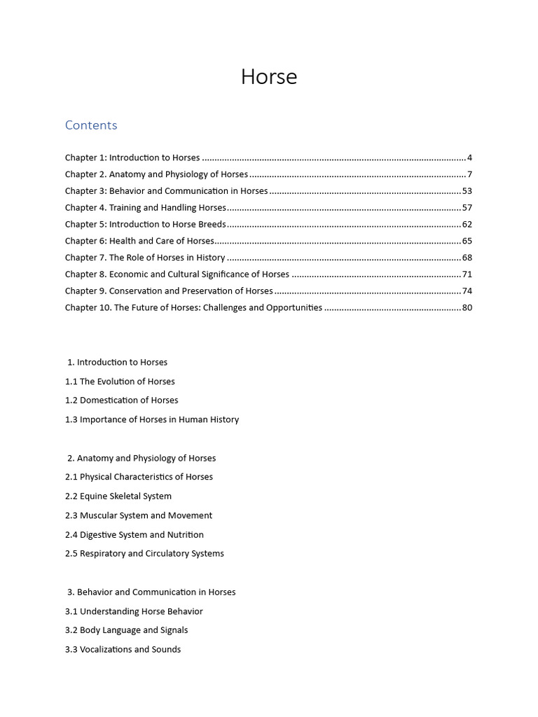 Book on Horse | PDF | Respiratory Tract | Digestion