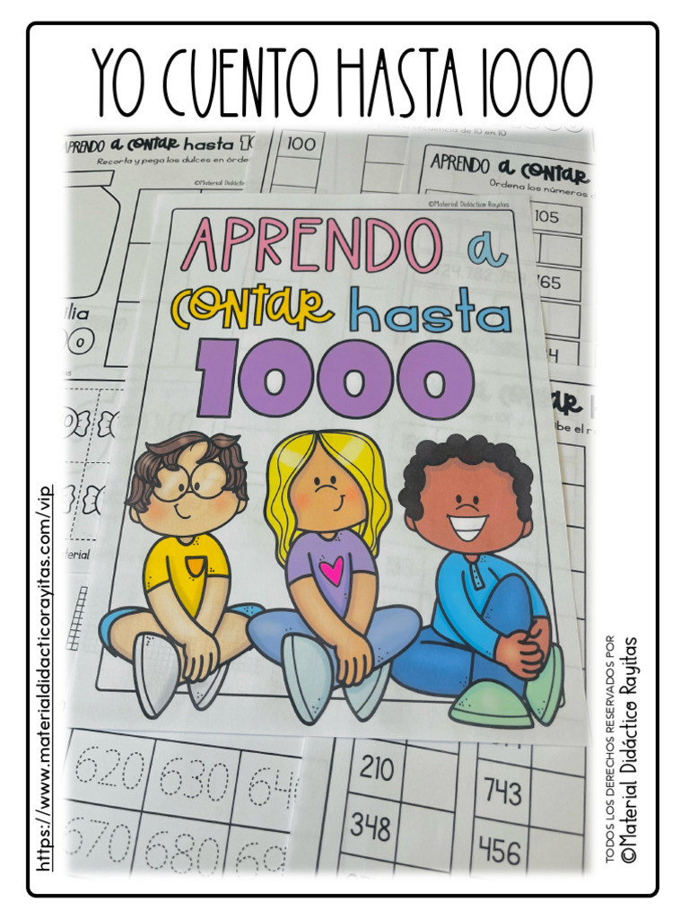 Cuadernillo Aprendo A Contar Hasta 1000 Tomo 1 | PDF