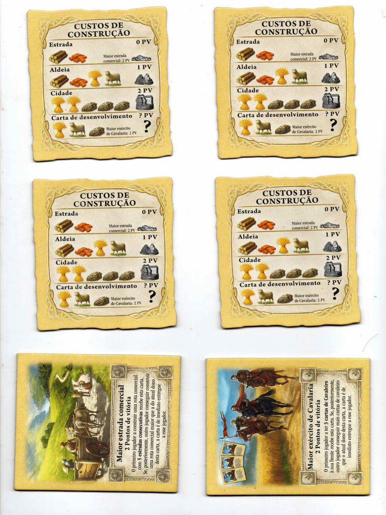 Catan Cartas de Jogador | PDF