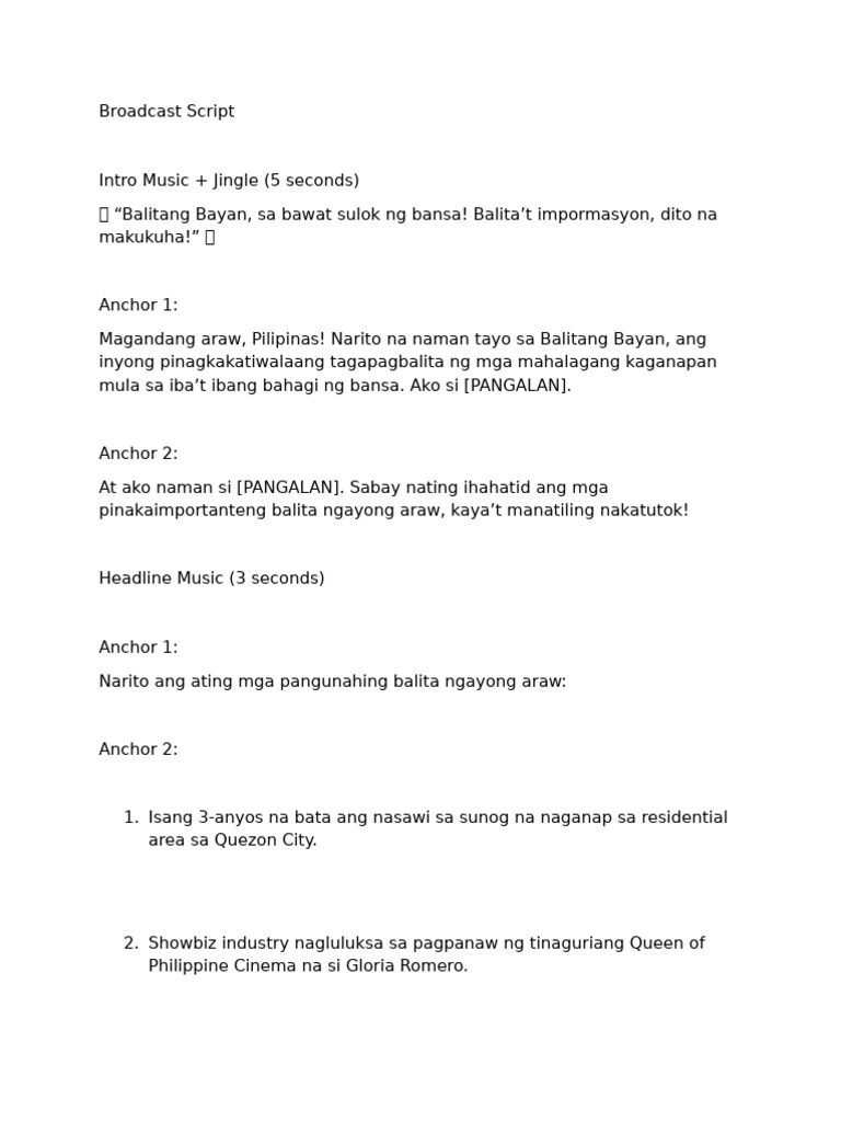 Broadcast | PDF
