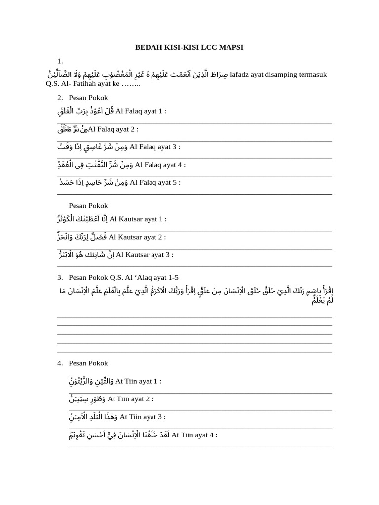 Bedah Kisi LCC Pai | PDF