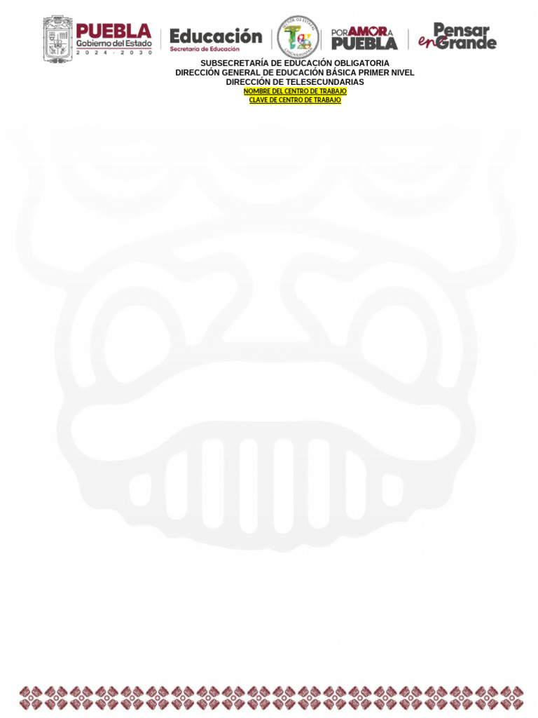 Formato Con Logos para Documentos Oficiales | PDF