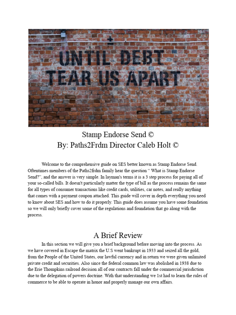 SES: A Guide for Paths2Frdm Members | PDF | Securities (Finance) | Stocks