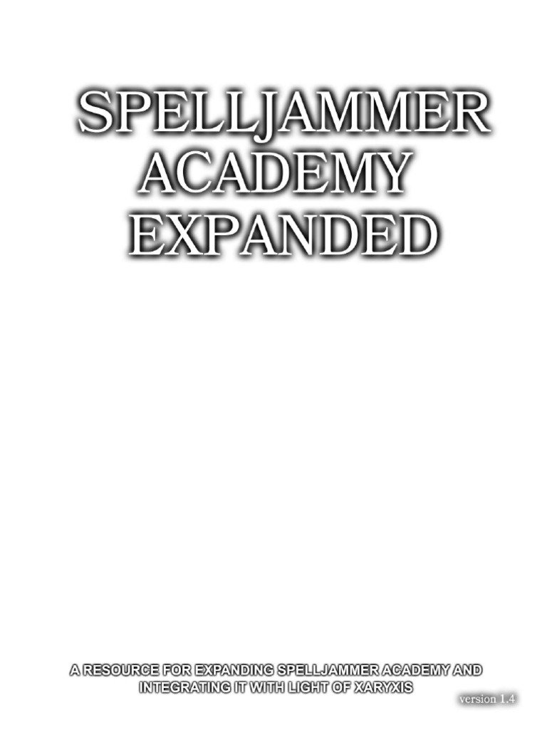 2843340-Spelljammer Academy Expanded v1.4 Printer Friendly | PDF