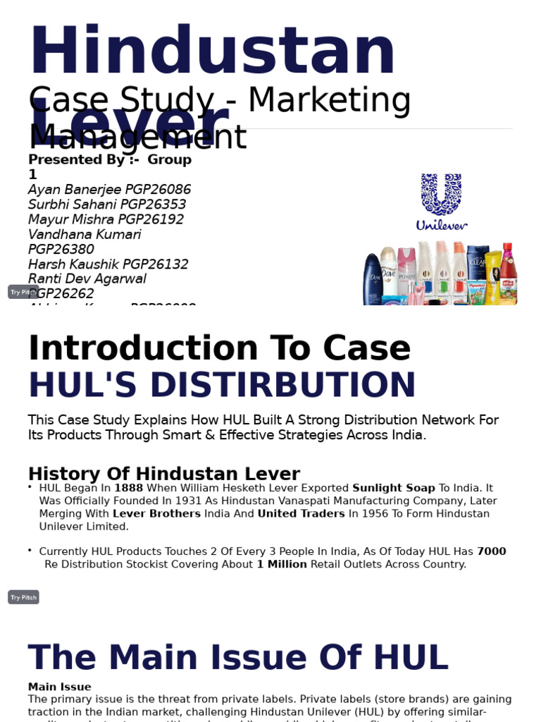 HUL Marketing Strategies Case Study | PDF | Retail | Brand