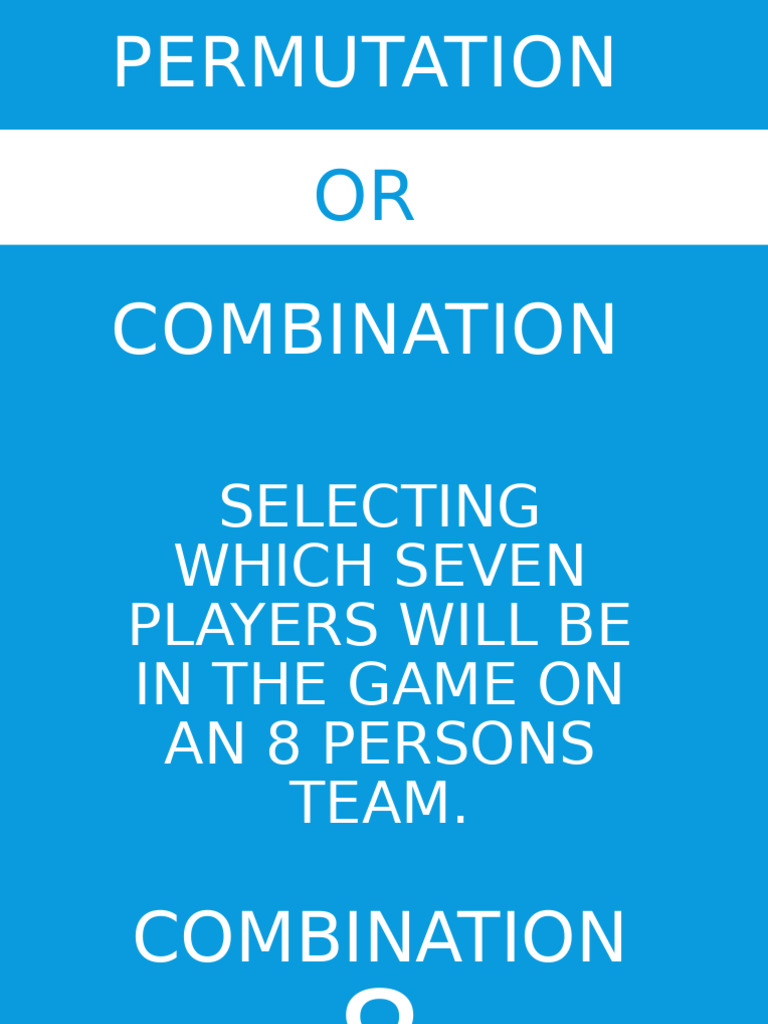 Permutations and Combinations Guide | PDF