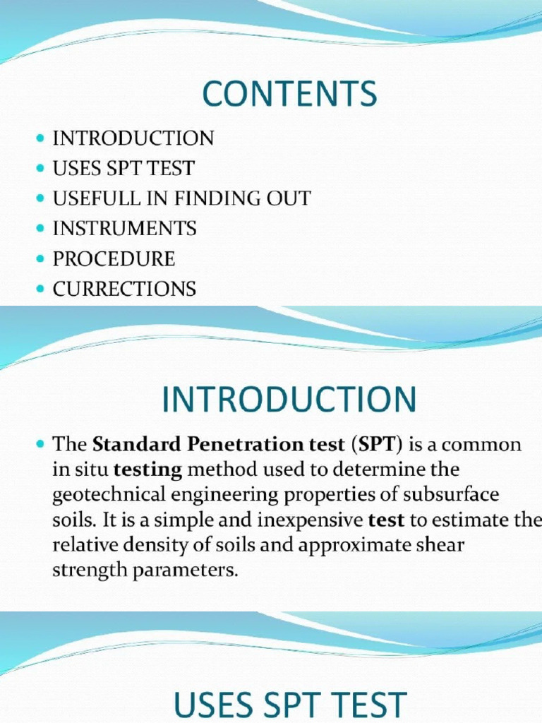 Standard Penetration Test | PDF