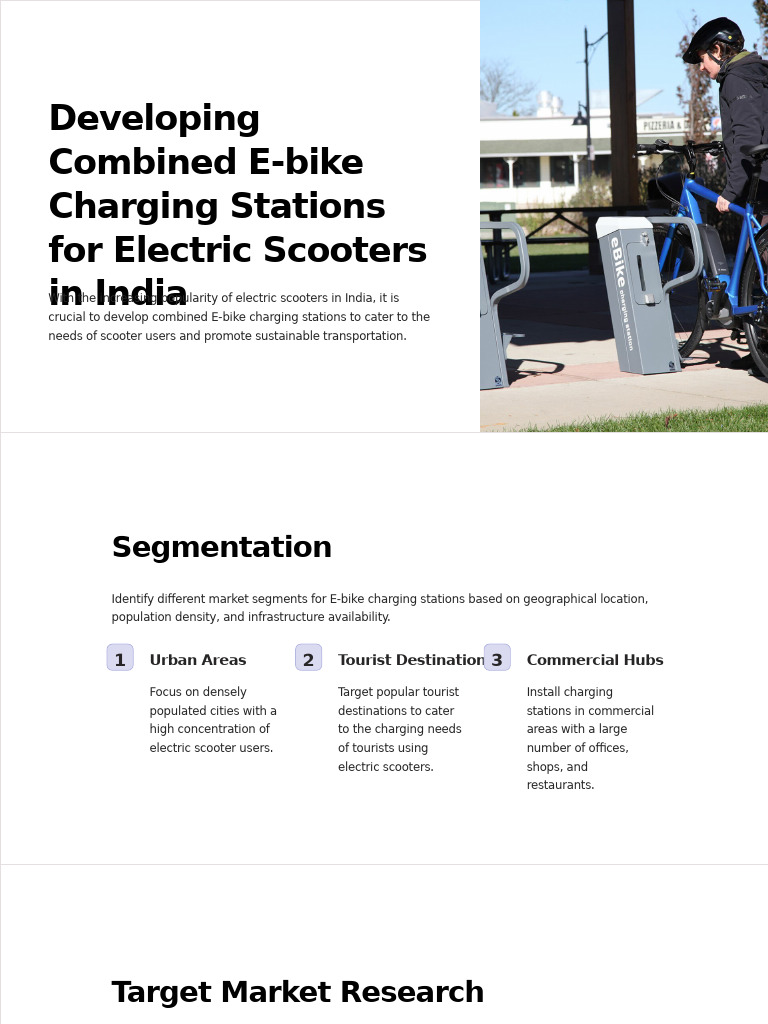 Developing Combined E Bike Charging Stations For Electric Scooters in ...
