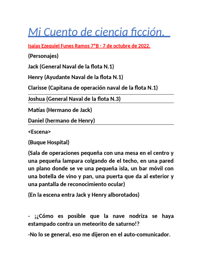 Cuento de ciencia ficción en T-90 | PDF