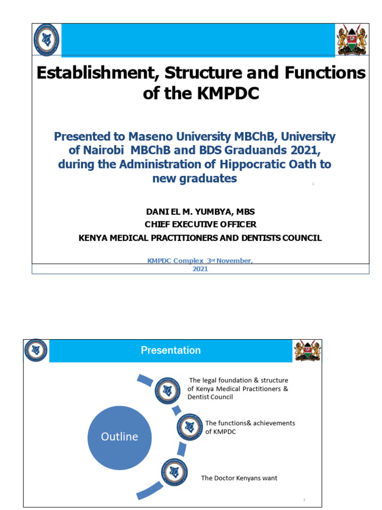 KMPDC Presentation | PDF | Dentistry | Physician