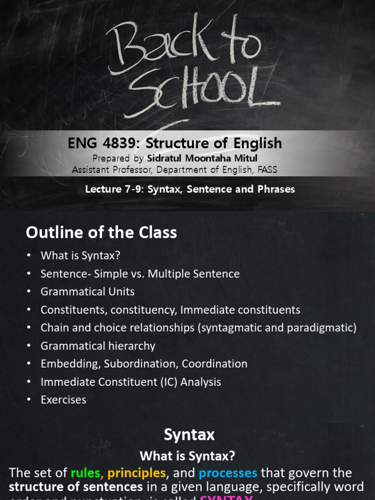 slide 3 | PDF | Syntax | Phrase