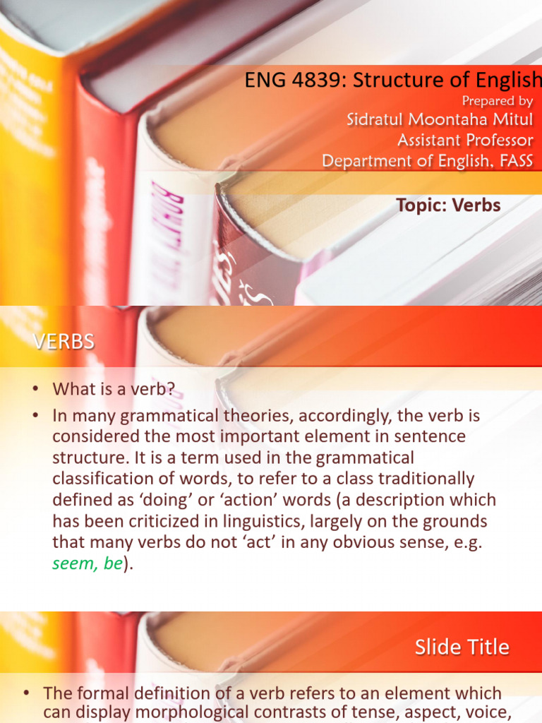slide 3 | PDF | Verb | Grammatical Tense