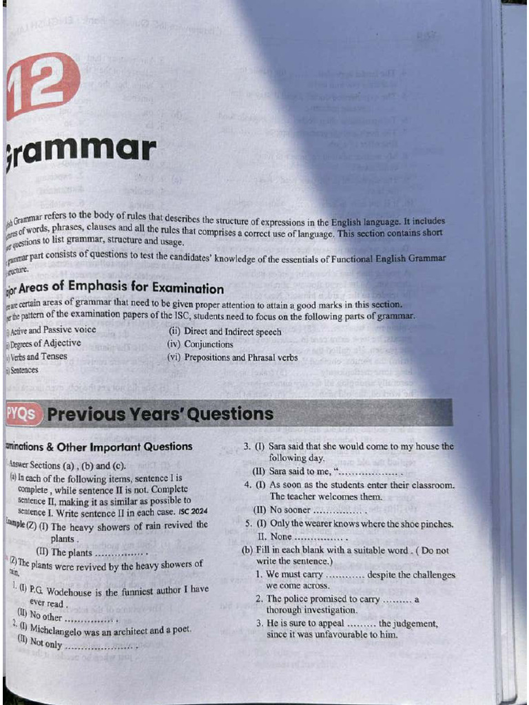 English PPR 1 (Practice Questions) | PDF