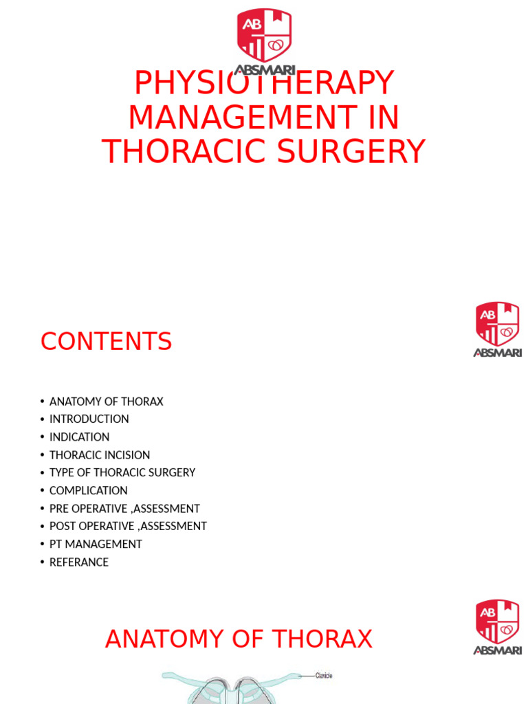 Physiotherapy in Thoracic Surgery | PDF | Cardiac Surgery | Heart