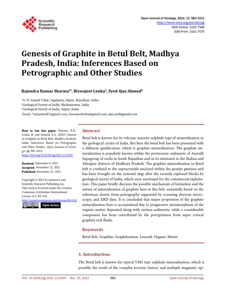 Graphite India | PDF | Rock (Geology) | Granite