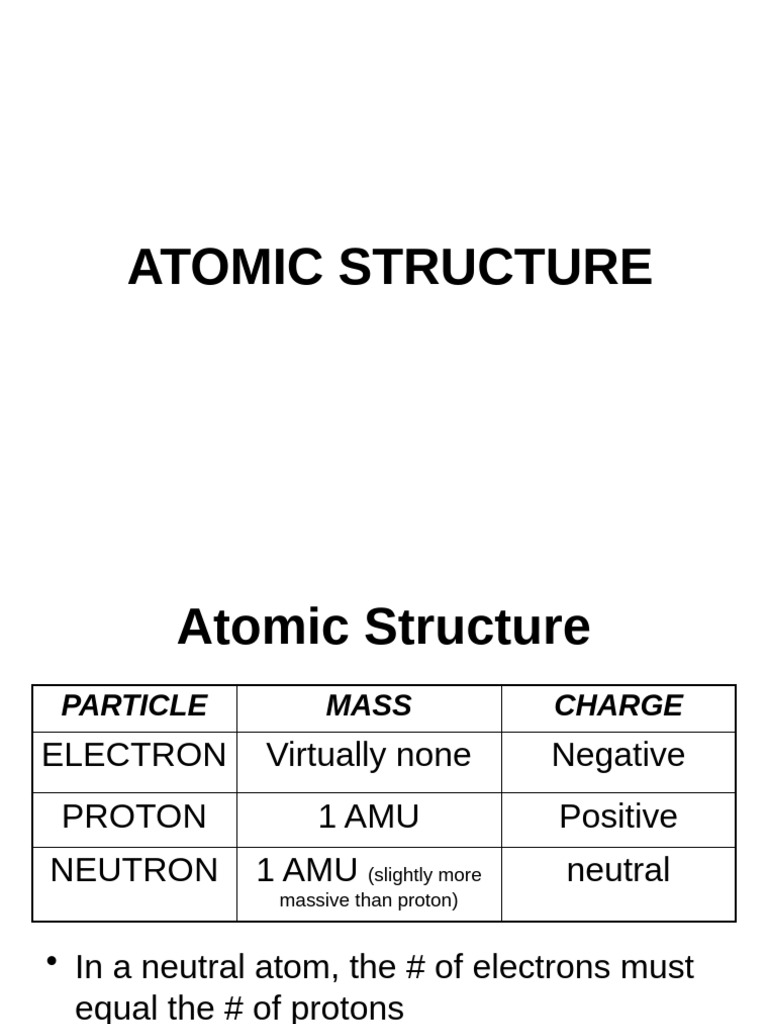 L4.Atomic Structure 1 | PDF