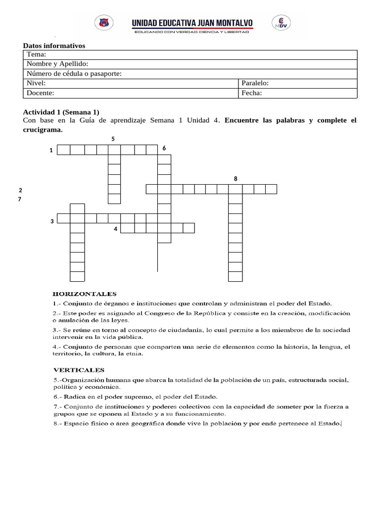 Tarea Ciudadanía 2do BGU U4 S1 S2 | PDF