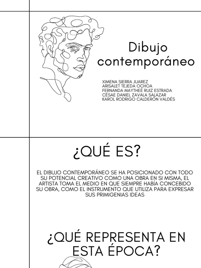 Visual Arts Drawing Exercises Presentation in Black White Illustrative ...