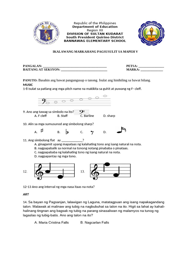 PT - Mapeh 5 - Q2 | PDF