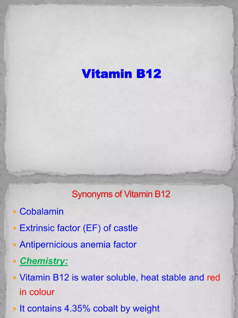 Vitamin B12 | PDF