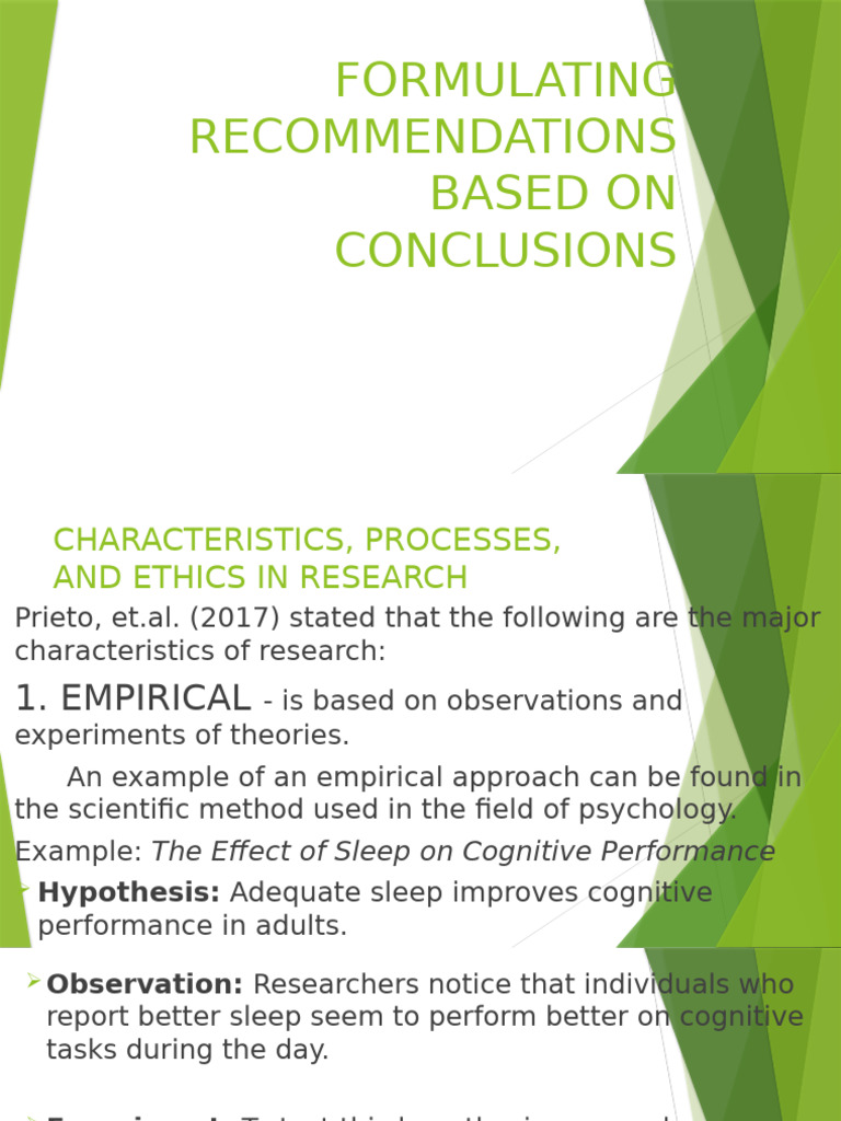 PR1 Module 1-FORMULATING RECOMMENDATIONS | PDF | Experiment ...