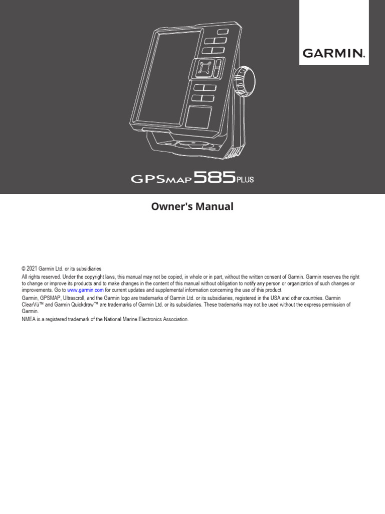 GPSmap 585 Plus OM | PDF | Sonar