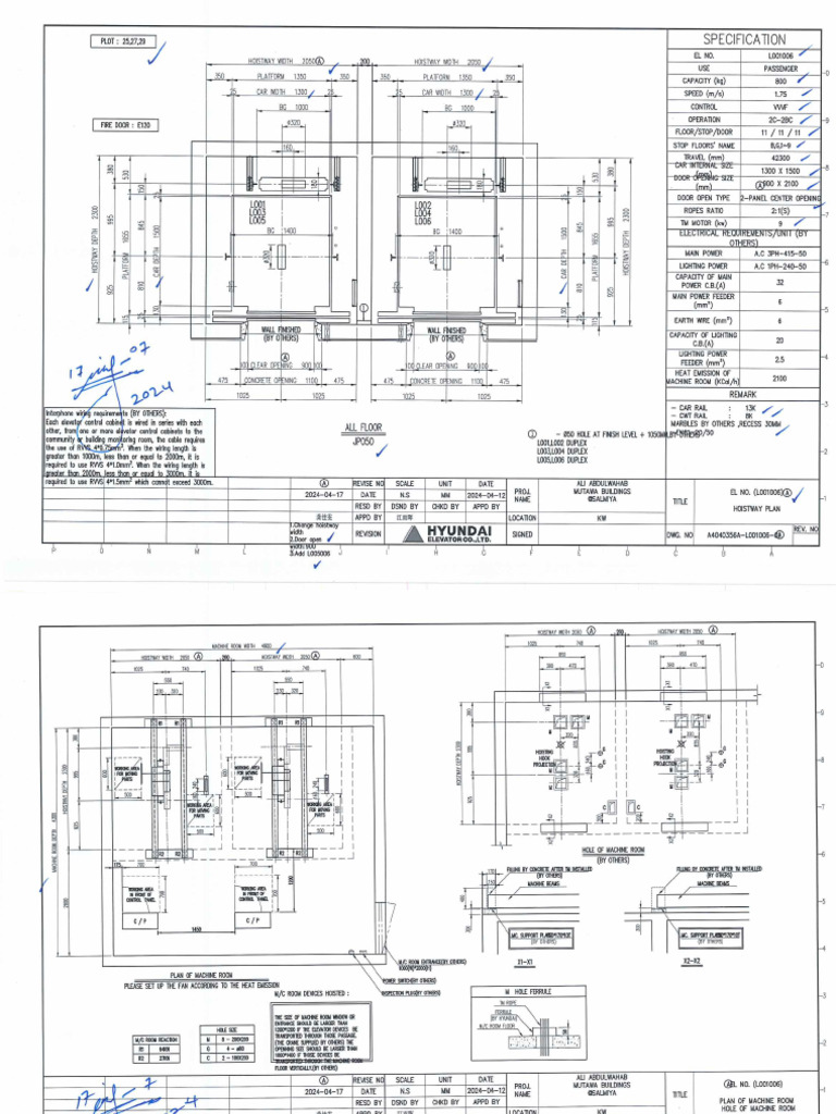DL7009 - Ali Ab Mutawa Buildings @ iya = Approved Drawings = 15.08.24 | PDF