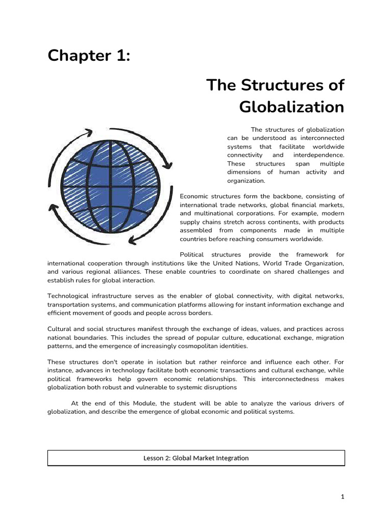 Lesson 2 Global Market Integration | PDF | Gold Standard | Money