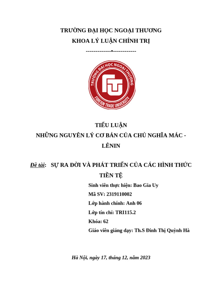 Tiểu luận NL2 | PDF