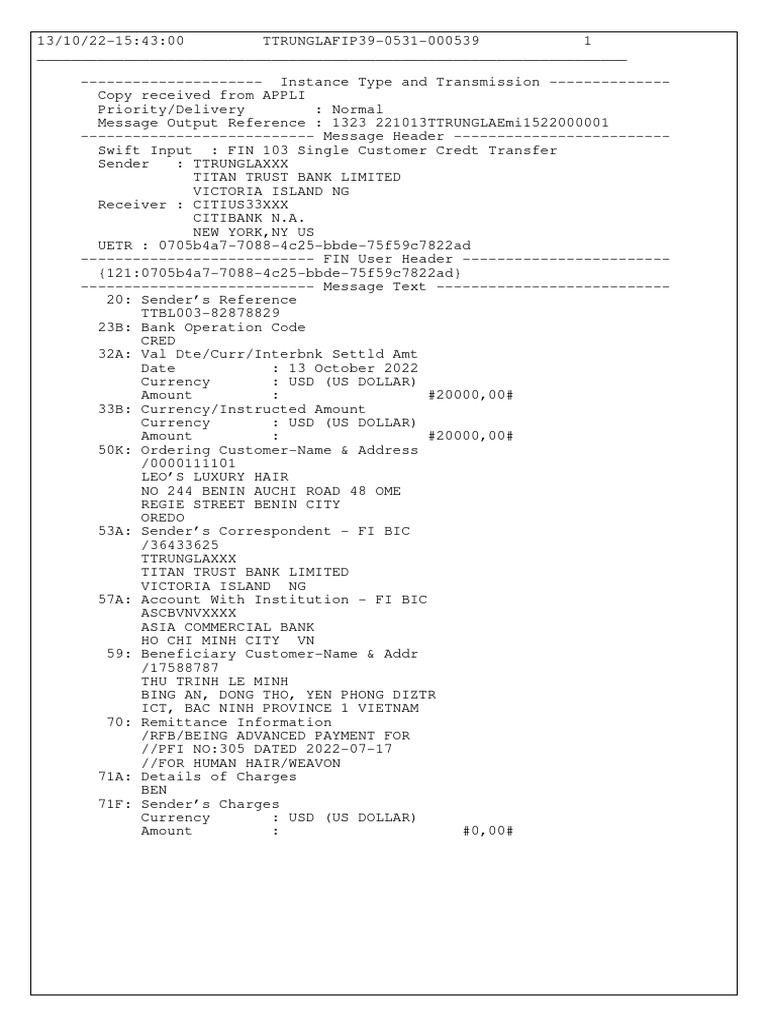 Leos Luxury Hair Telex | PDF