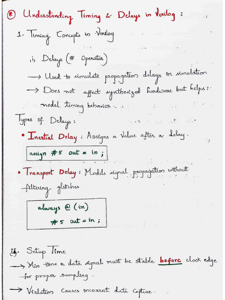 DAY 23 Understanding Timing and Delays 1735605342 | PDF