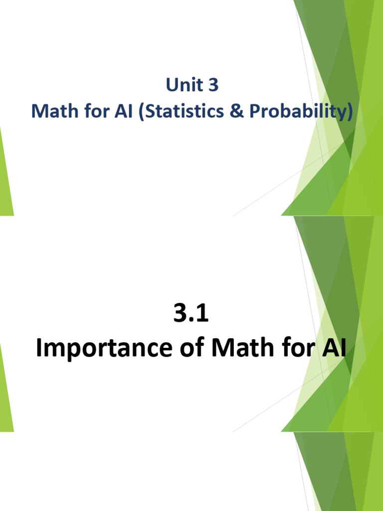 Class IX Unit 3 Maths For AI | PDF | Mathematics | Artificial Intelligence