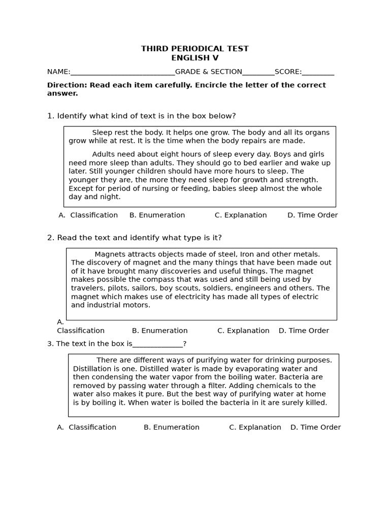 ENGLISH 5 Q3 Super Final | PDF | Water | Insects