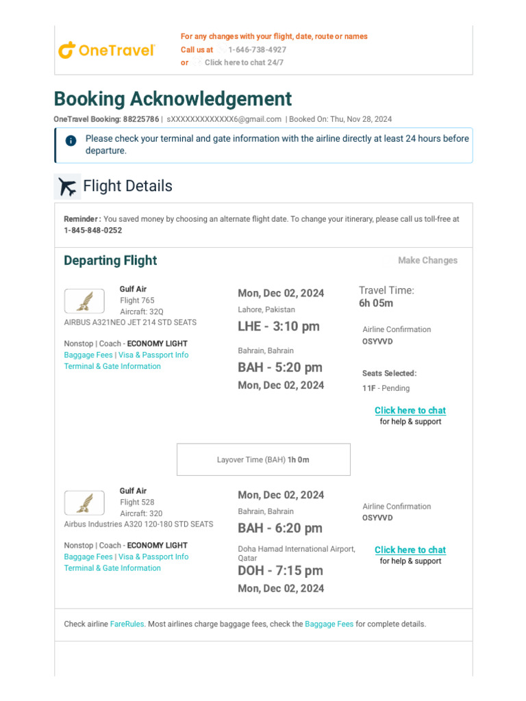 Confirmationemail Print Guid | PDF | Transport | Aircraft