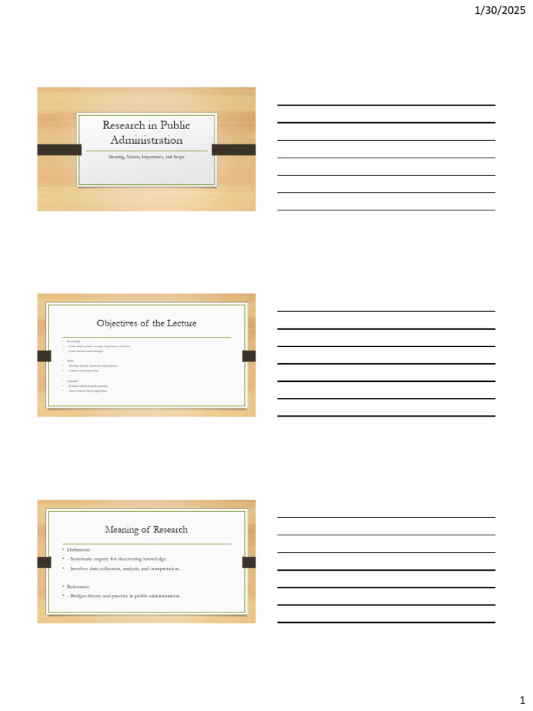 Research - Lecture 1 - Handouts | PDF | Methodology | Science