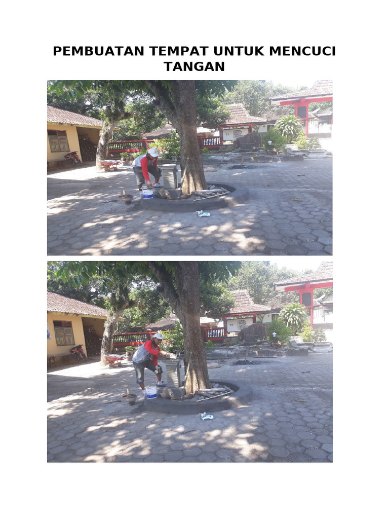 Pembuatan Tempat Untuk Mencuci Tangan | PDF