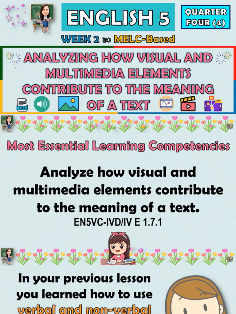 Eng5-Visual and Multimedia Elements | PDF