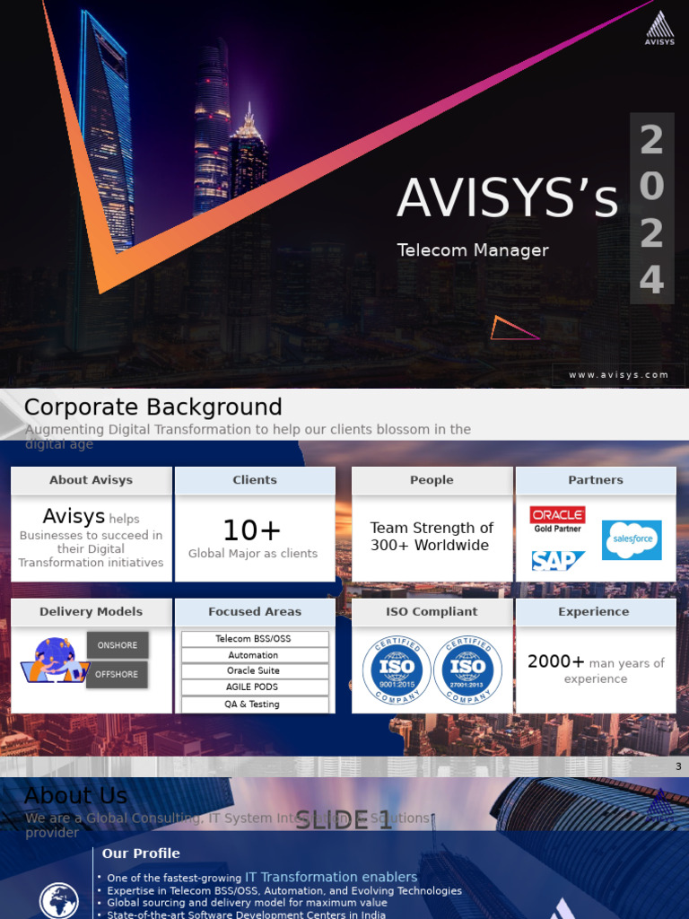 Avisys Company Profile | PDF | Agile Software Development | Enterprise ...