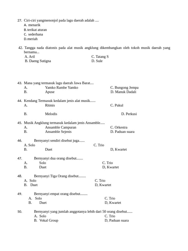 soal SBK essai | PDF