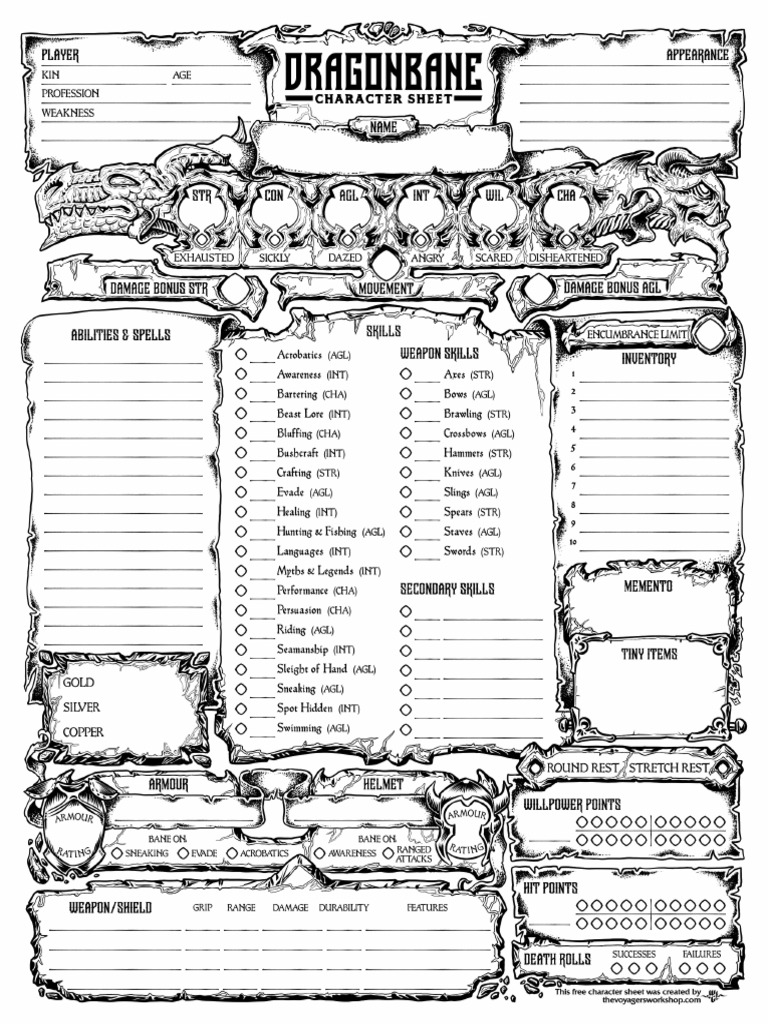 DB Character Sheets WFG 2024 Letter | PDF