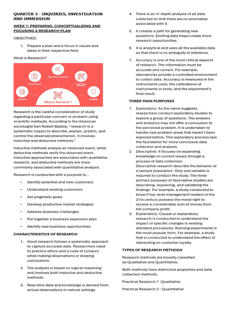 III_3RD-QUARTER-LECTURE | PDF | Methodology | Quantitative Research