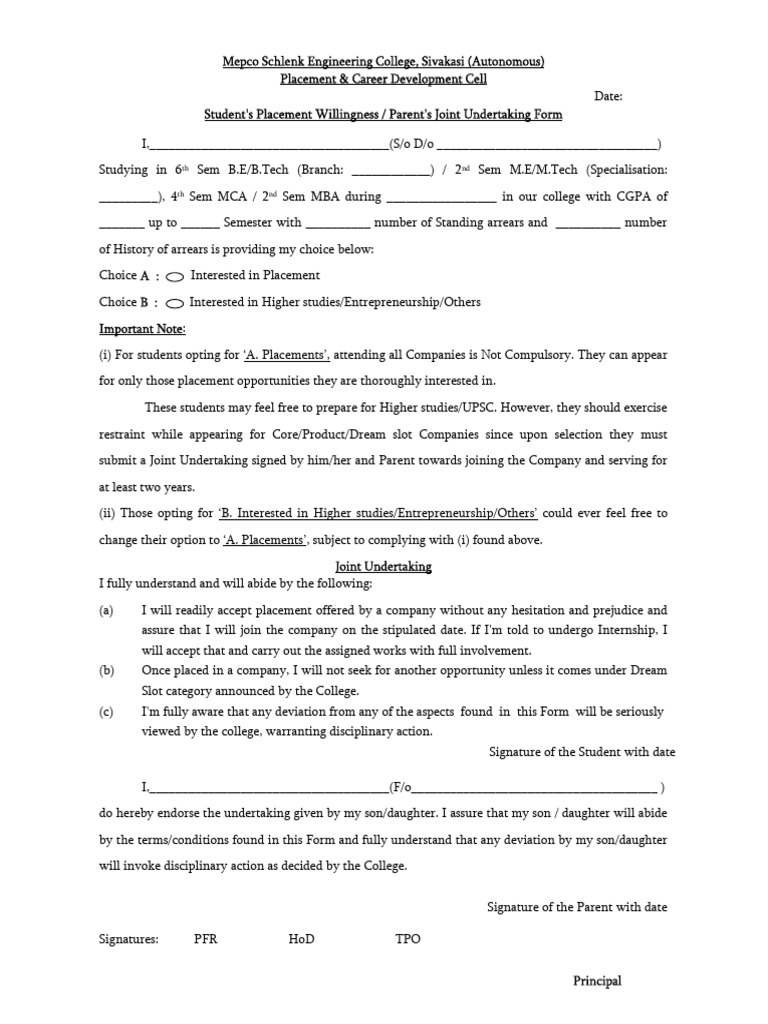 1.willingness, Joint UT Form PG | PDF