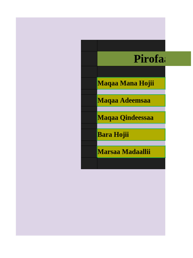 Abbaa Adeemsaa | PDF