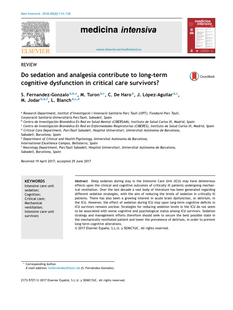 S2173572718300365 | PDF | Intensive Care Unit | Intensive Care Medicine