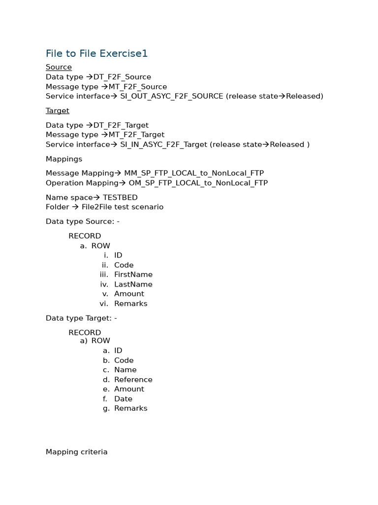 File to File Exercise1 | PDF | Web Service | Computing