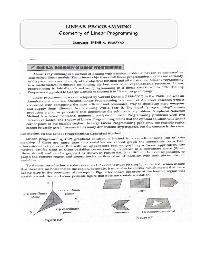 MODULE 15 Linear Programming 1 | PDF