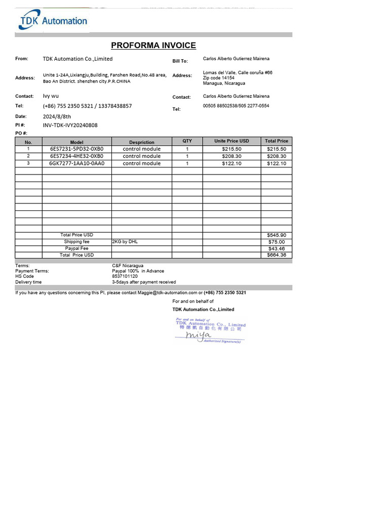 PI - TDK - Modulos Mixer Linea 7 Femsa | PDF