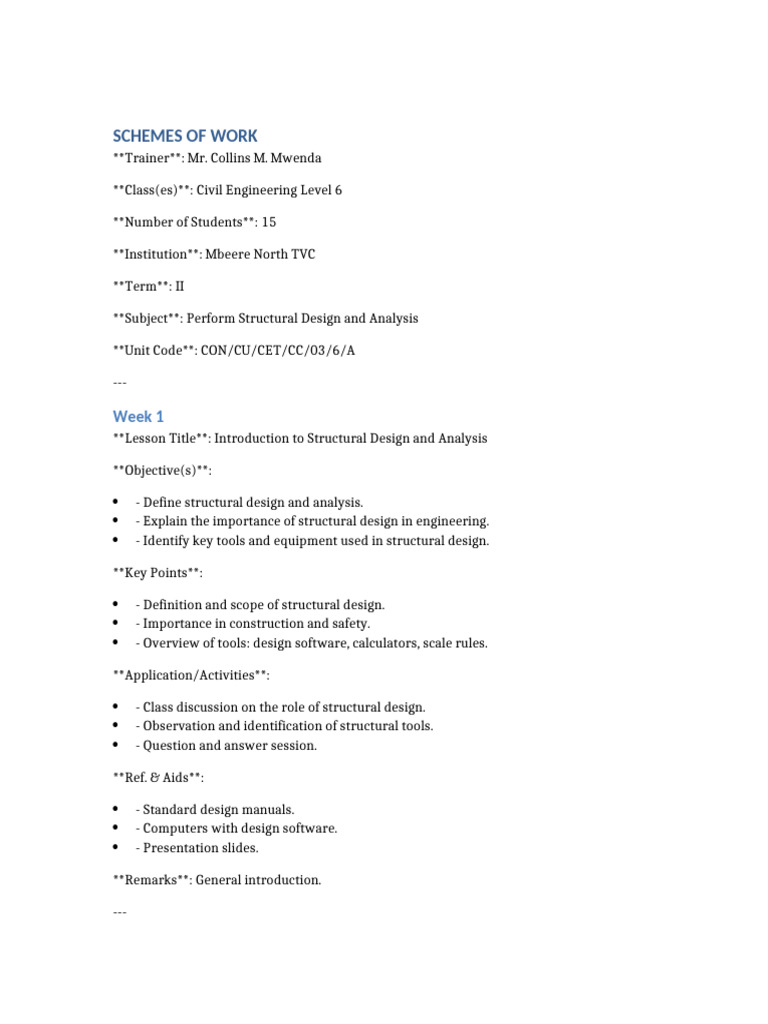 Perform Structural Design Analysis Schemes | PDF Perform Structural Design Analysis Schemes | PDF