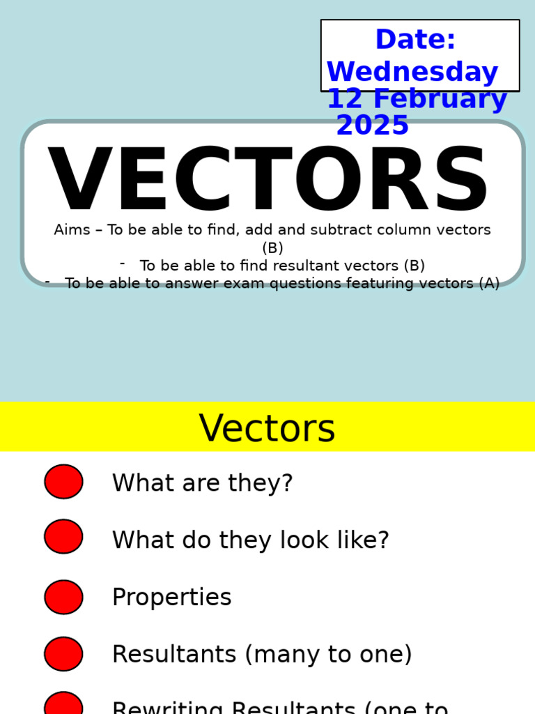 Vectors-Introduction | PDF | Euclidean Vector | Velocity