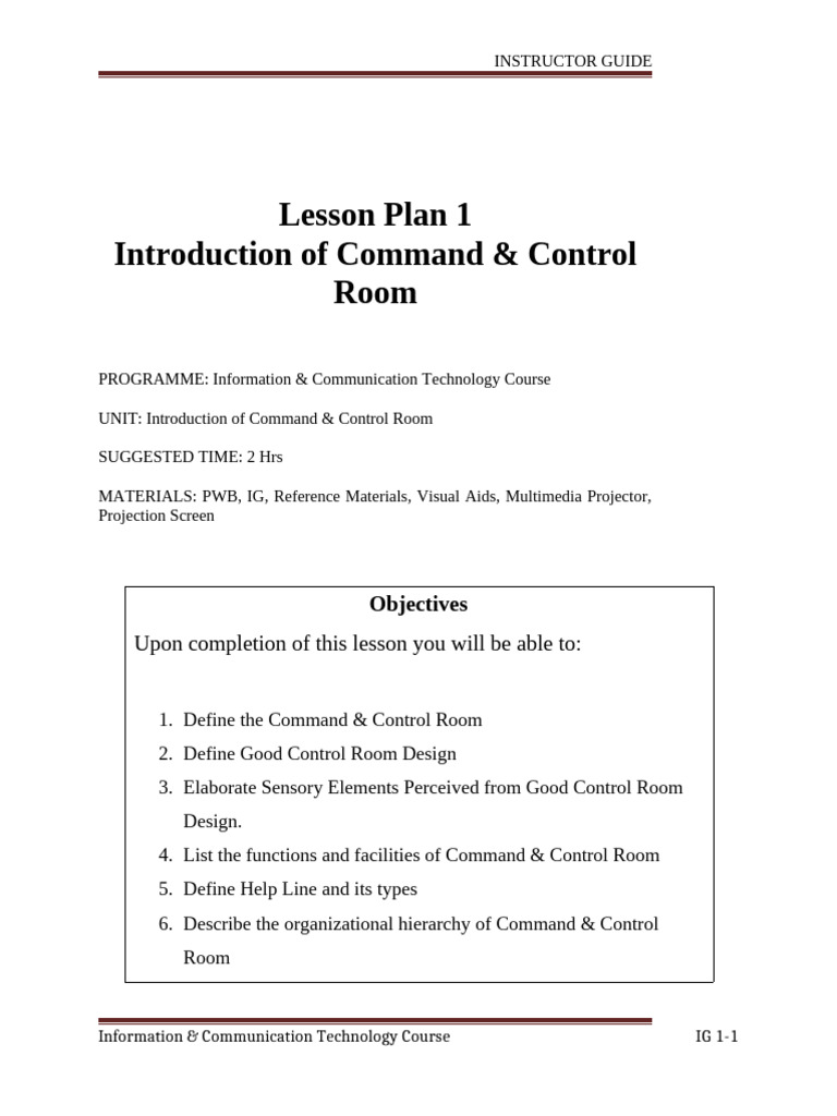 Command & Control Room Design Guide | PDF | Lighting | Space